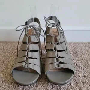 Clarks | Shoes | Clarks Banoy Waneta Lace Up Sandal Heel Shoes Nwt ...